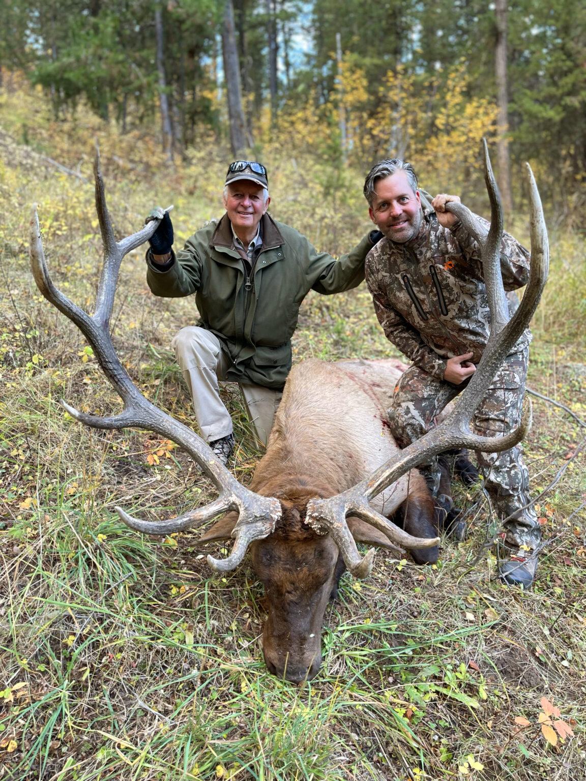 Trophy back country elk hunt from luxury lodge
